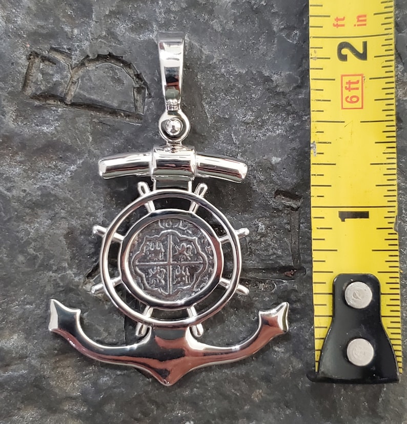 ATOCHA Anchor Coin Pendant Shipwreck Sunken Treasure Coin - Etsy