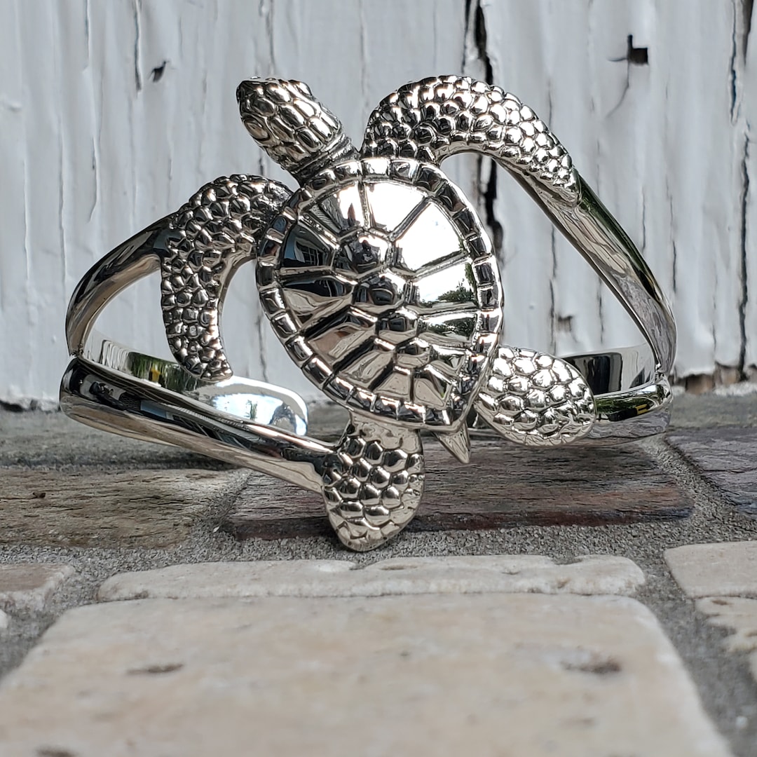 Turtle Cuff Jewelry Sterling Silver - Etsy