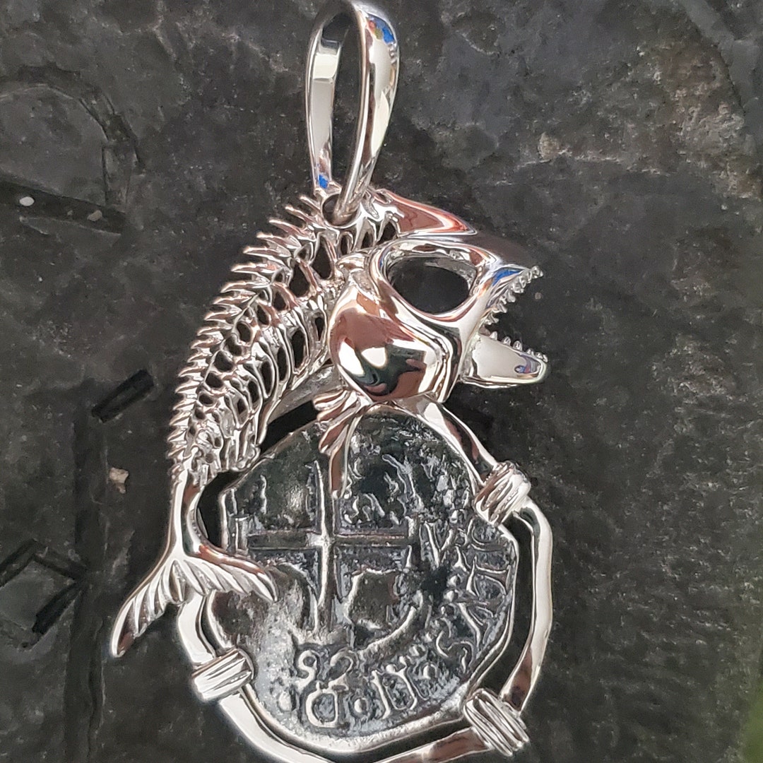 Atocha Skeleton Fish Coin Gift for Him Men Jewelry - Etsy