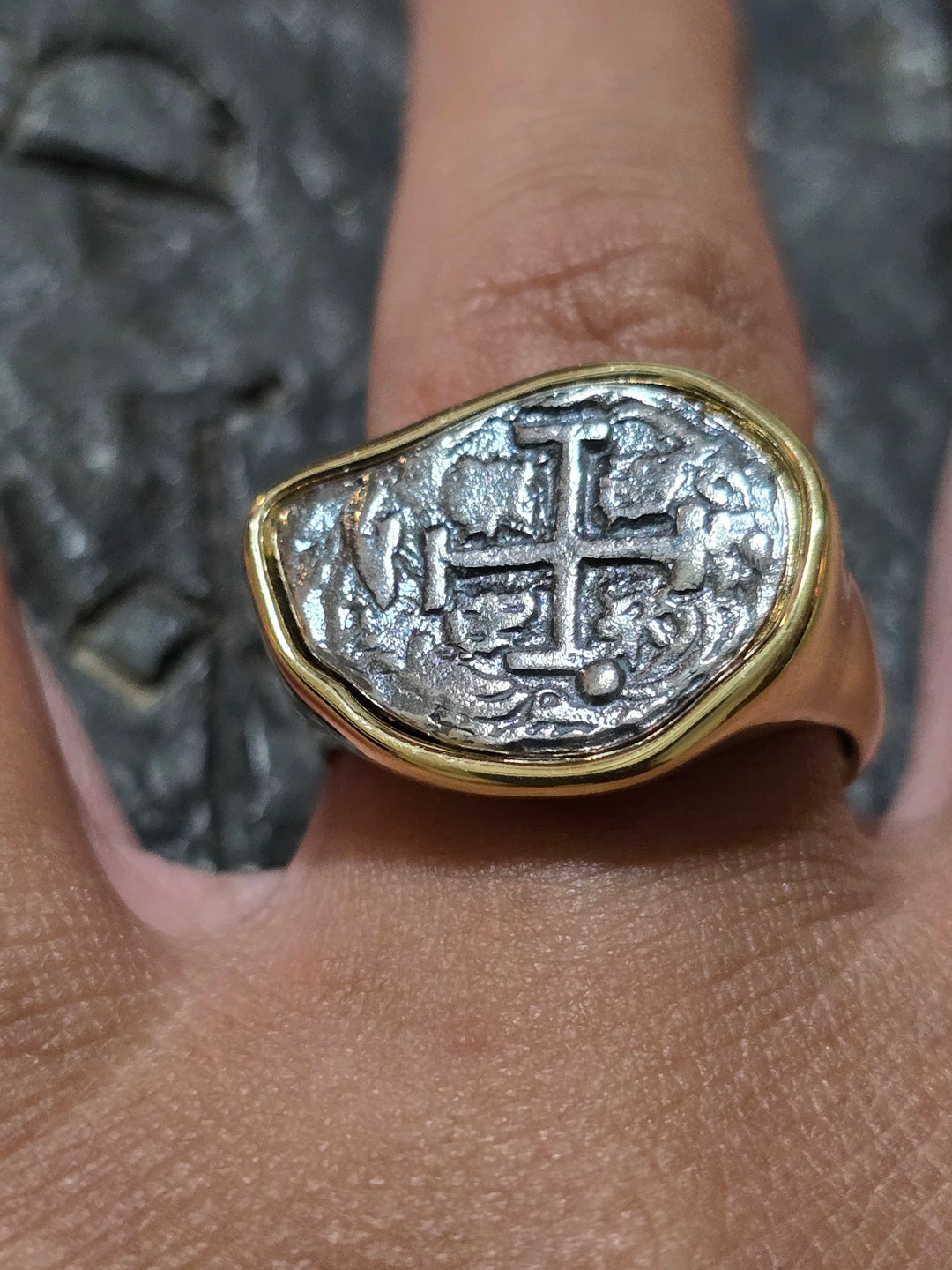 Atocha Treasure Coin Sunken Shipwreck Mel Fisher Statement Ring - Etsy