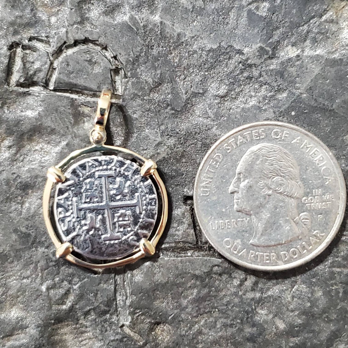 Atocha 14kt Real Gold Atocha Silver Treasure Shipwreck Coin - Etsy