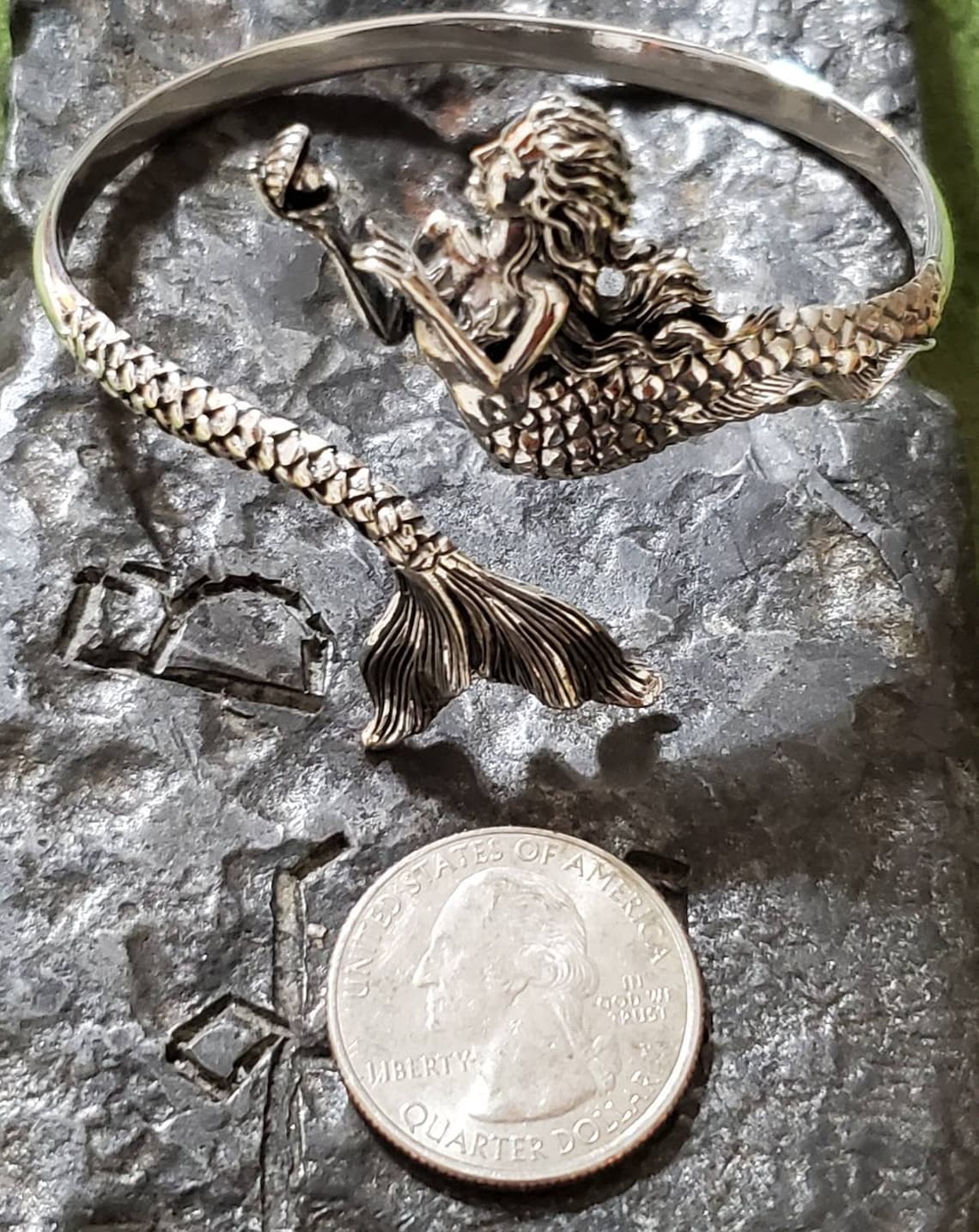 Mermaid Cuff Bracelet Sterling Silver - Etsy