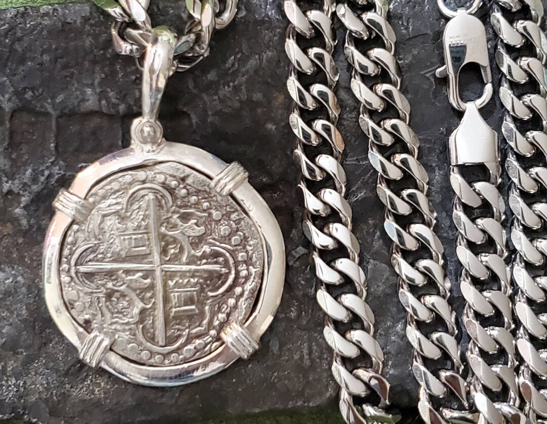 BIG Atocha Silver Coin With Chain - Etsy