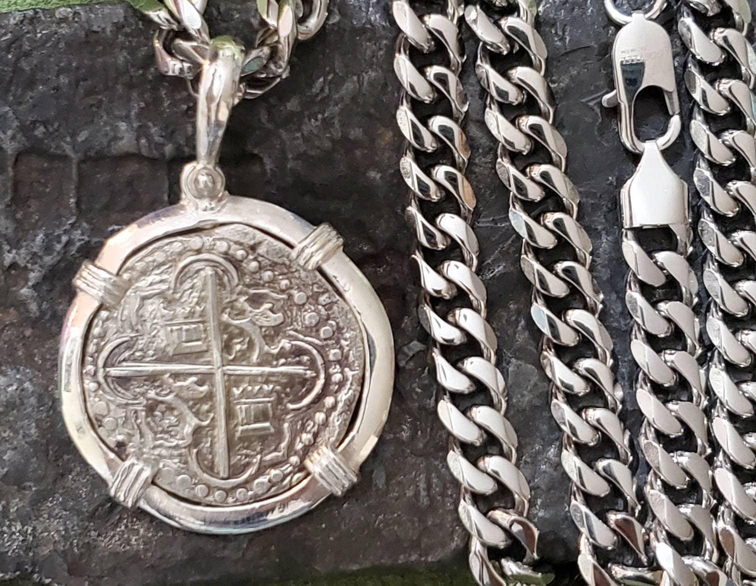BIG Atocha Silver Coin With Chain - Etsy