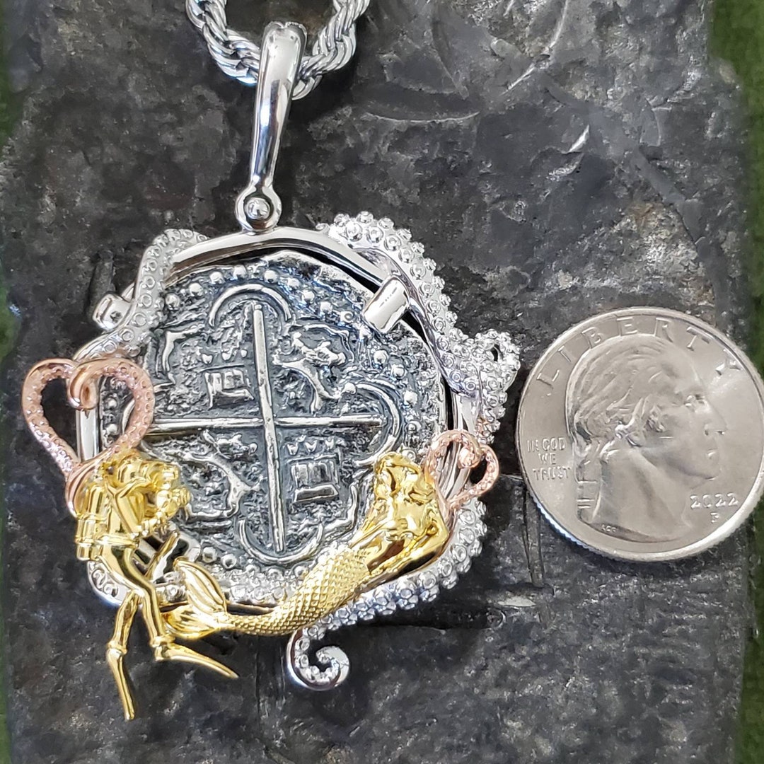 Atocha Silver Diver and Mermaid Love Coin Shipwreck Treasure - Etsy