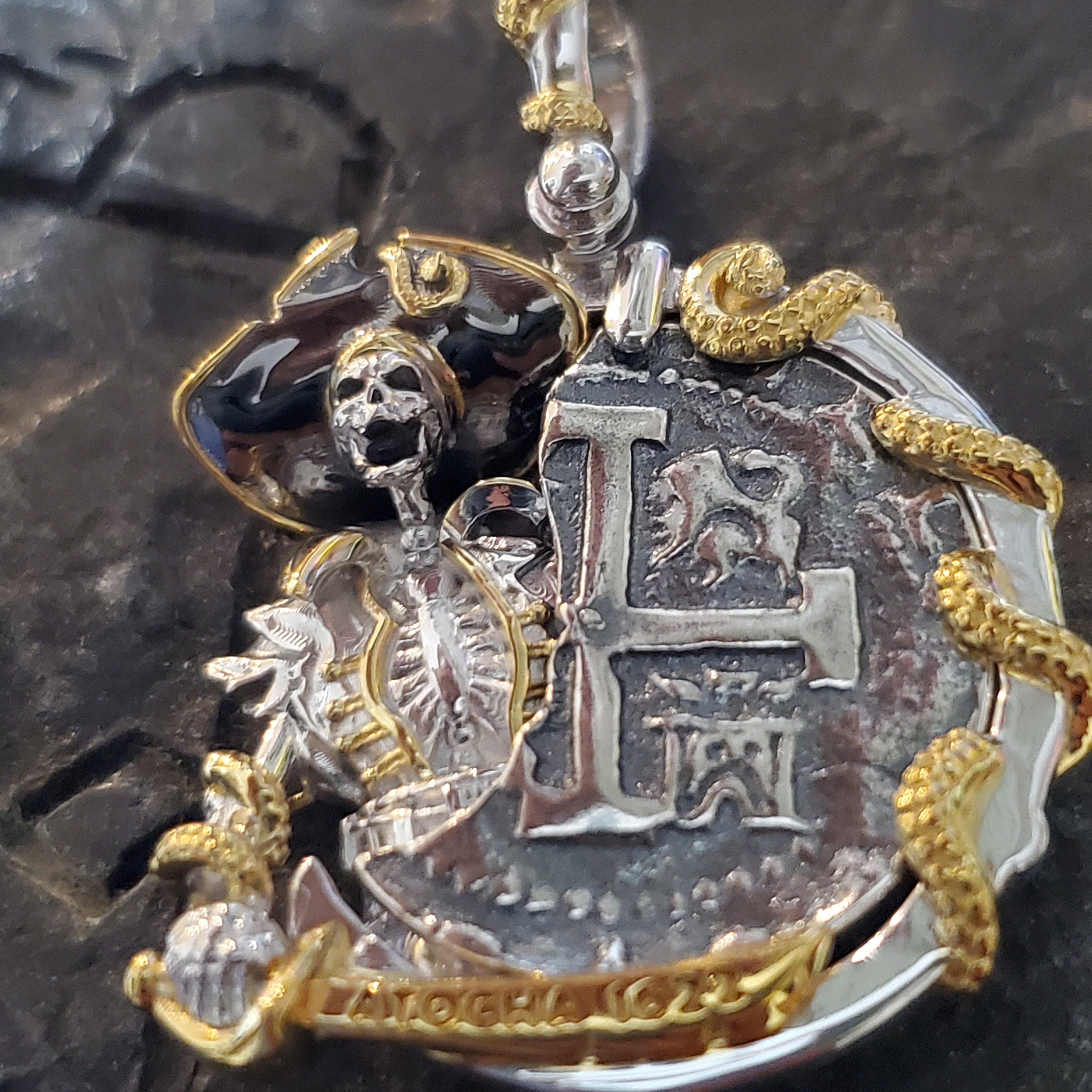Atocha Skeleton Pirate Zombie Coin Shipwreck Sunken Treasure Silver ...