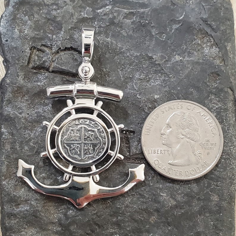 ATOCHA Anchor Coin Pendant Shipwreck Sunken Treasure Coin - Etsy