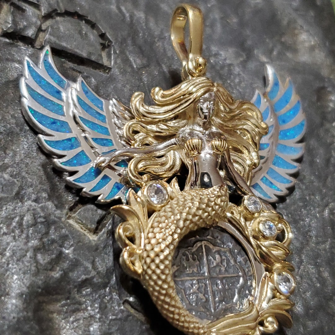 Mermaid Angel Atocha Coin Shipwreck Treasure Coin Jewelry - Etsy