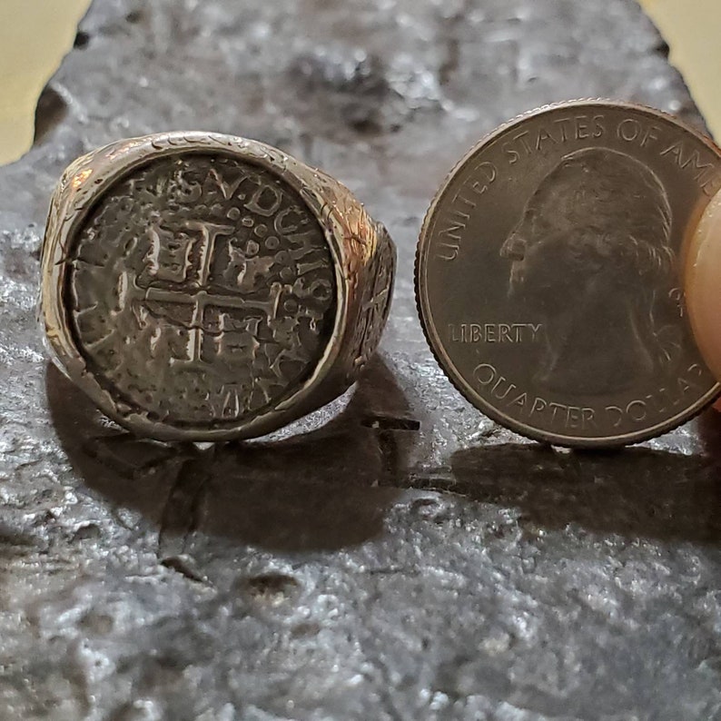 Atocha Men's Coin Ring Antique Shipwreck Treasure Coin - Etsy