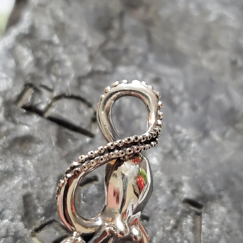Beautiful Sterling Silver Octopus Pendant - Etsy