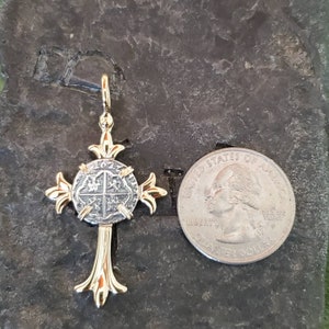 Atocha 14kt Gold Plated Cross Pendant Shipwreck Treasure Coin - Etsy