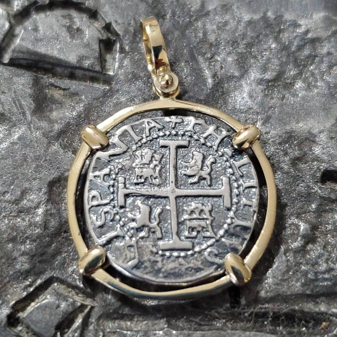 Atocha 14kt Real Gold Atocha Silver Treasure Shipwreck Coin - Etsy