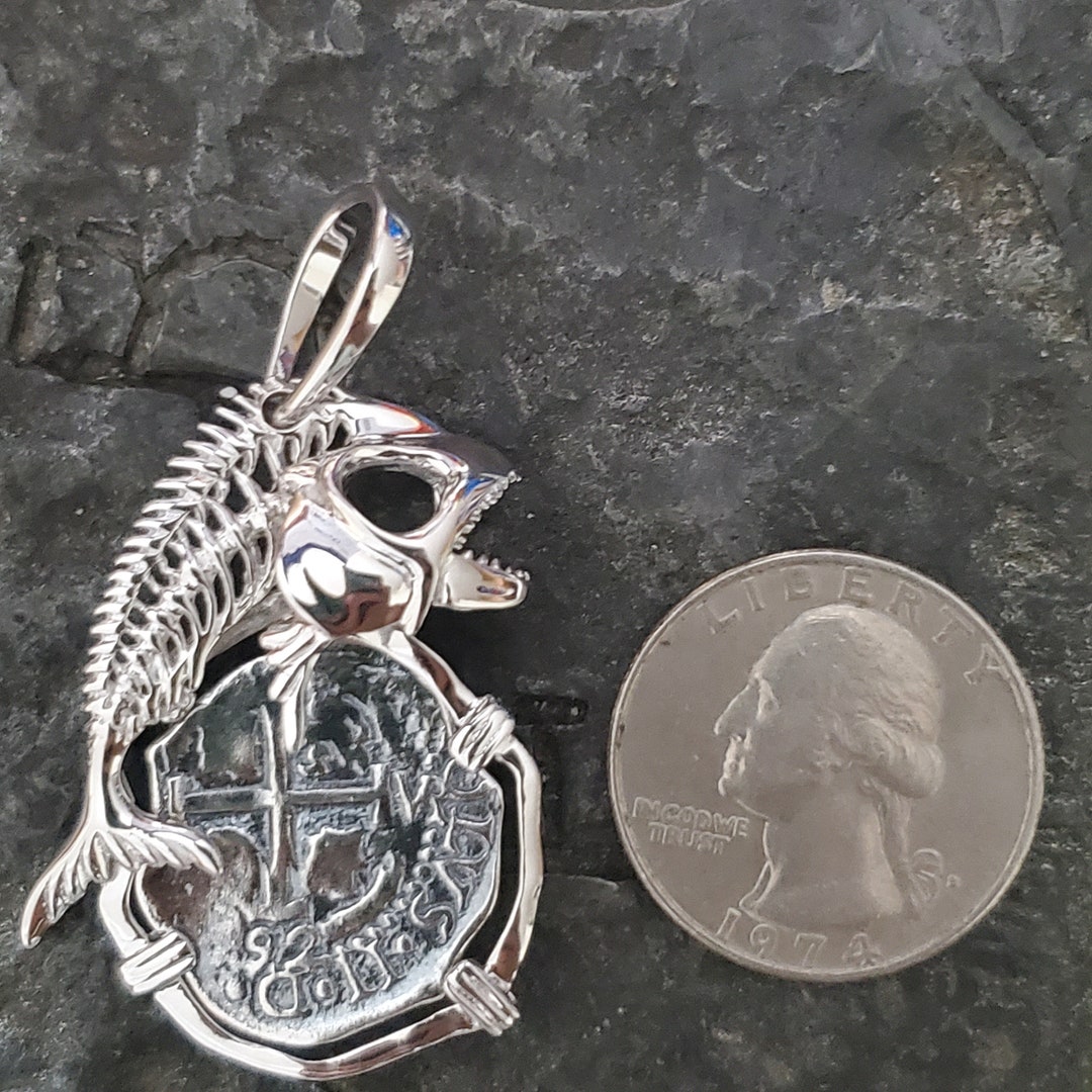 Atocha Skeleton Fish Coin Gift for Him Men Jewelry - Etsy