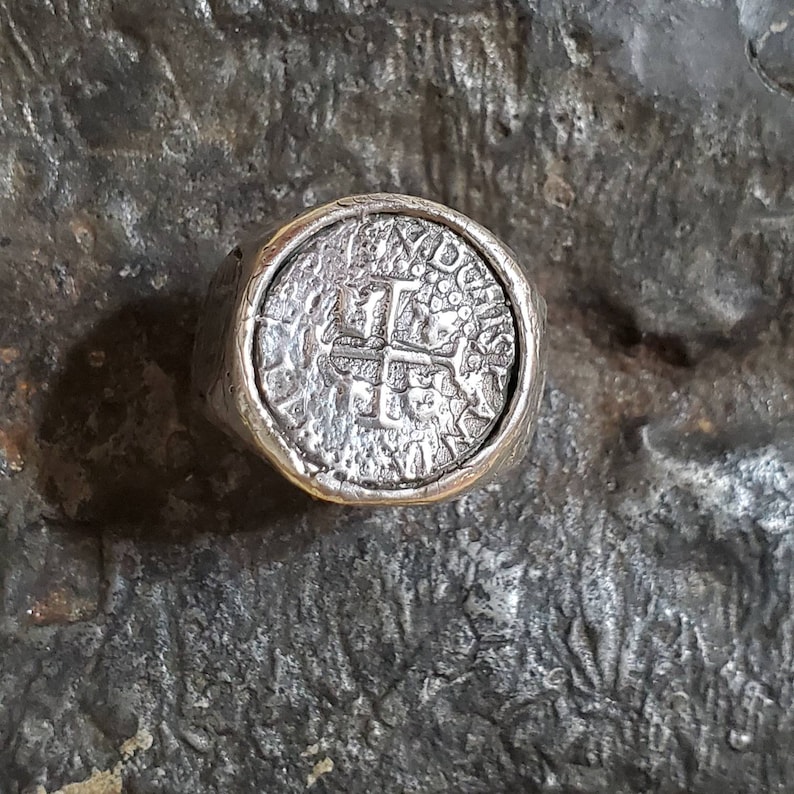 Atocha Men's Coin Ring Antique Shipwreck Treasure Coin - Etsy