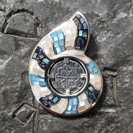 Atocha Nautilus Shell Pendant Sunken Shipwreck Treasure Coin - Etsy