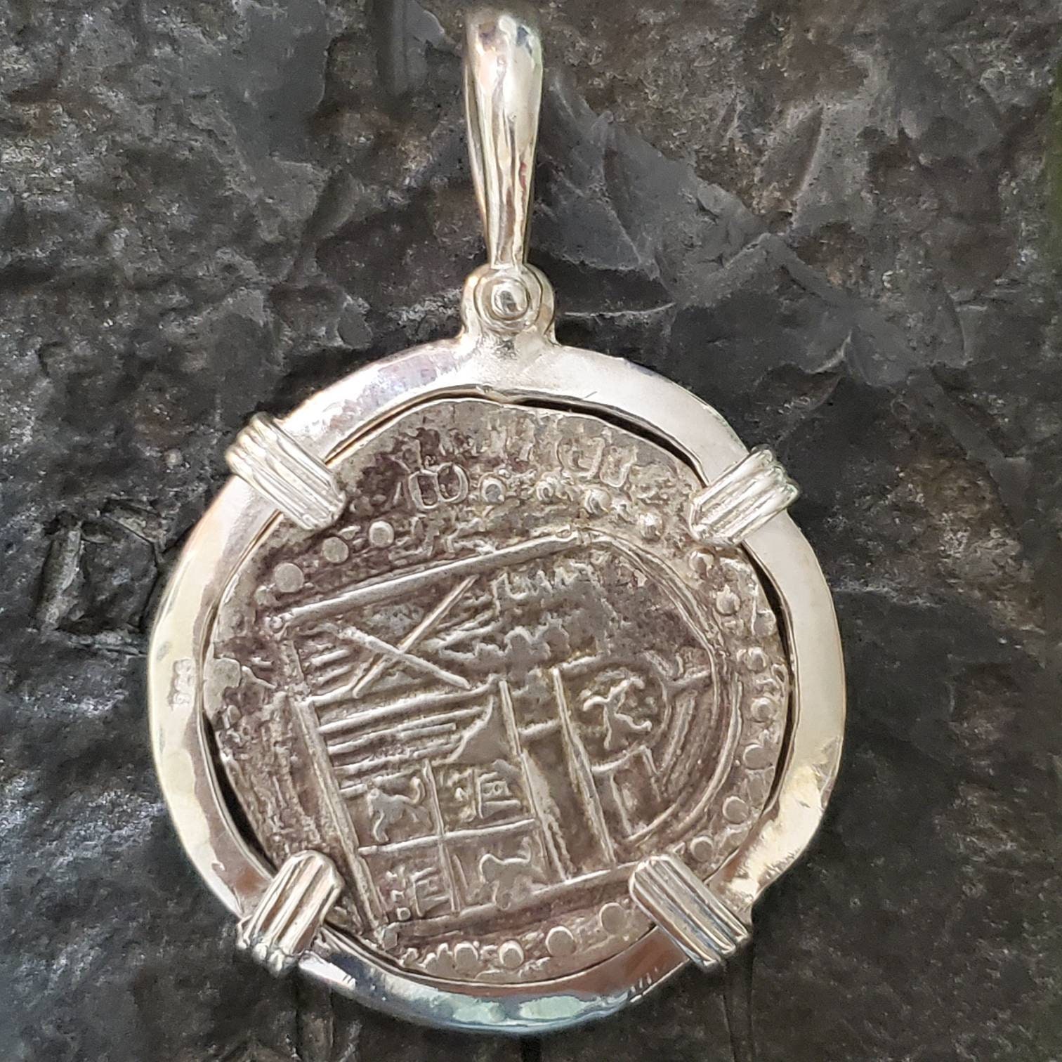 Large Atocha Silver Coin Pendant Shipwreck Treasure - Etsy