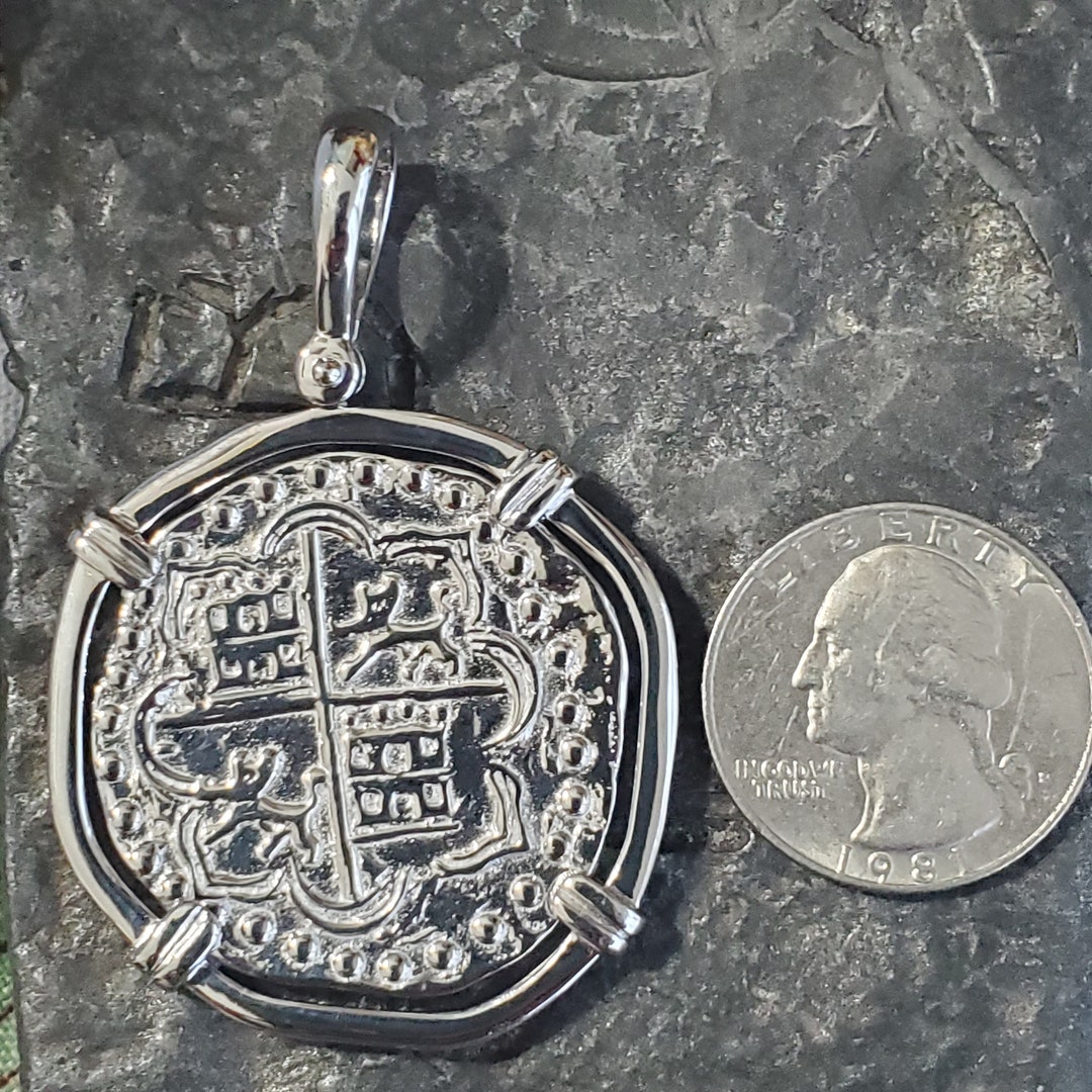 LARGE Heavy Atocha Shipwreck Treasure Coin Pendant - Etsy