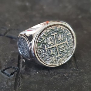 Atocha Men's Coin Ring Antique Shipwreck Treasure Coin - Etsy