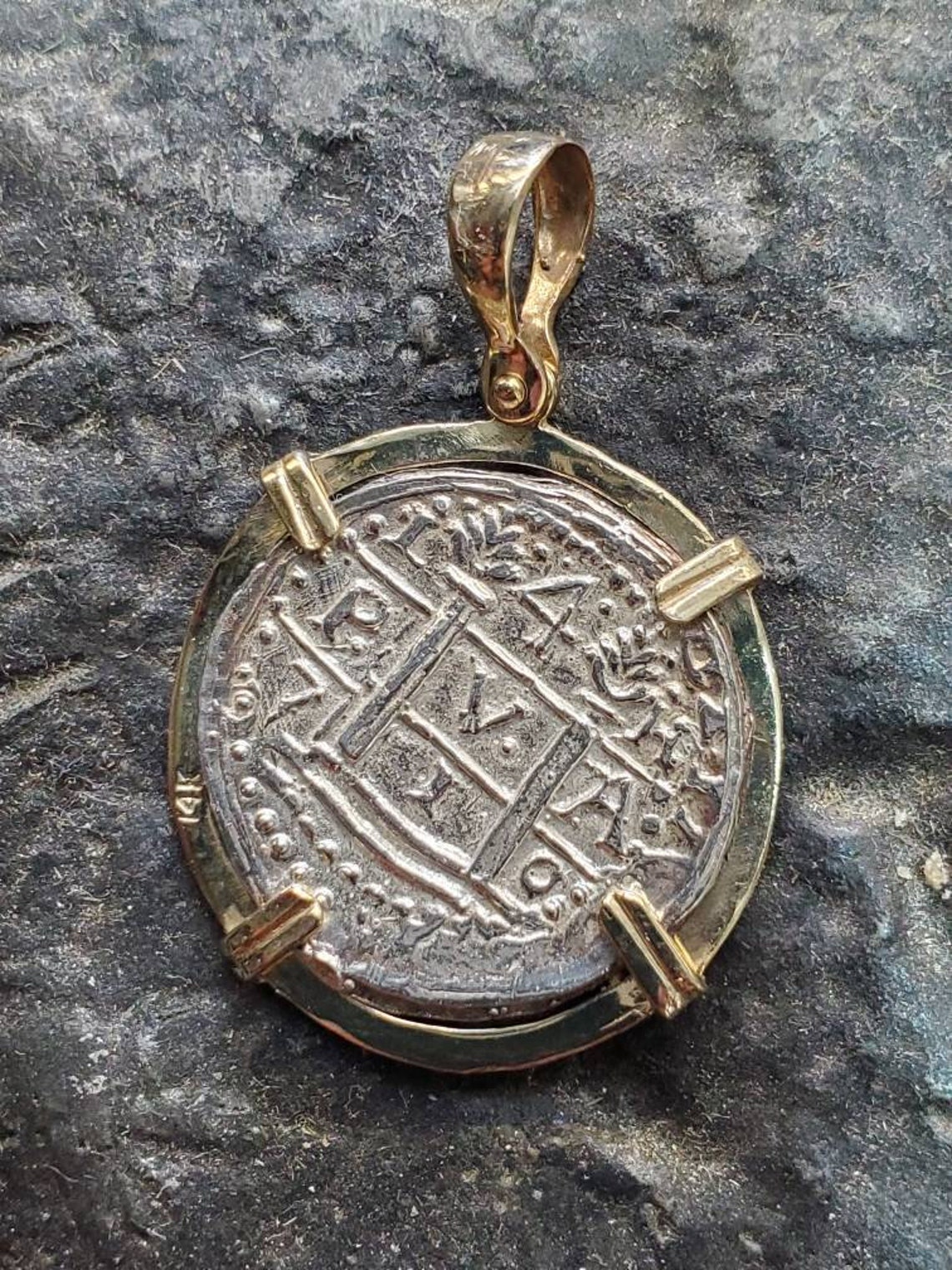 Atocha silver with 14kt Gold | Etsy