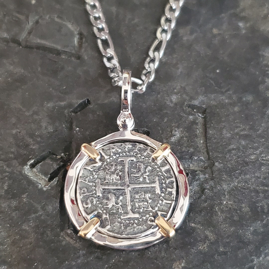 Atocha Silver Coin With Chain Pirate Shipwreck Treasure Coin - Etsy