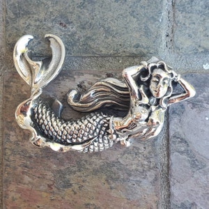 Larger Sterling Silver Mermaid Pendant - Etsy