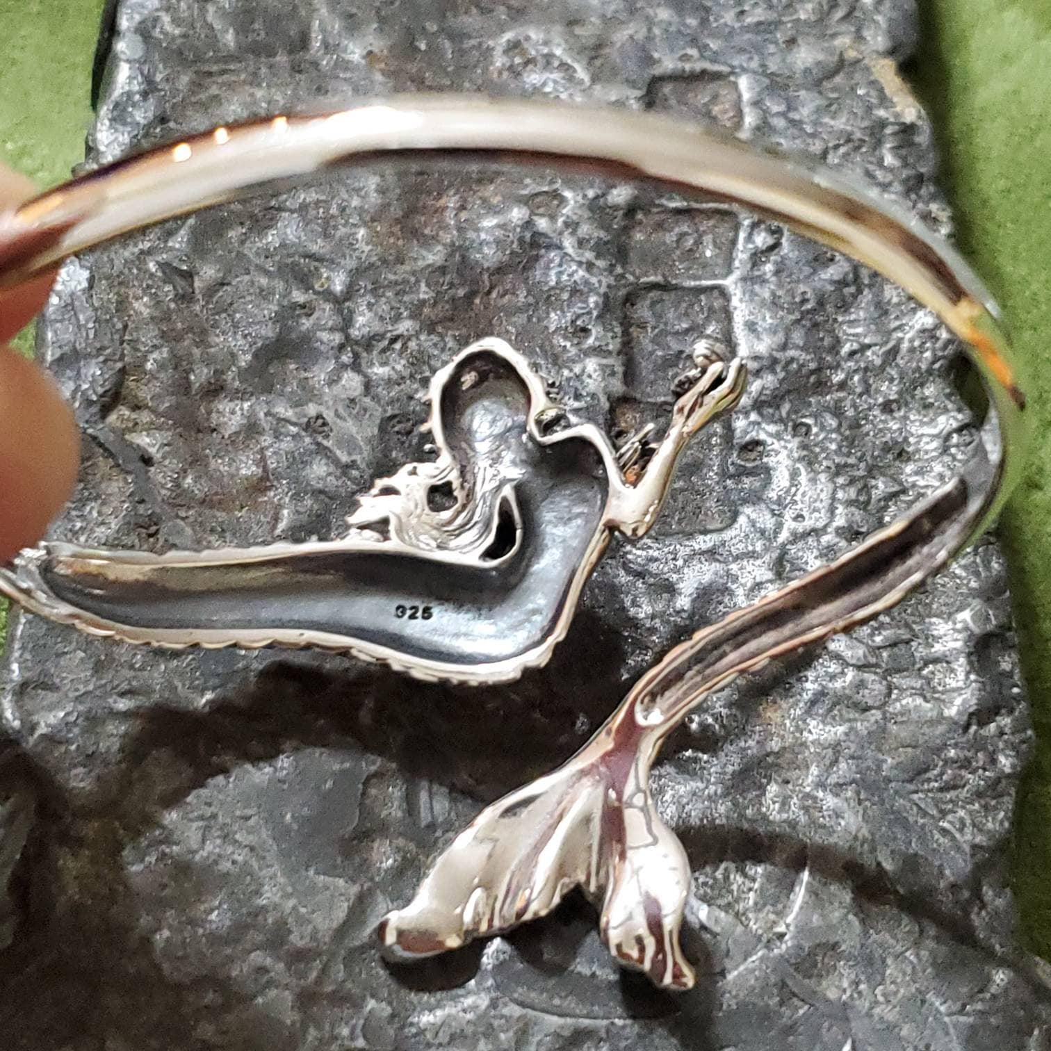Mermaid Cuff Bracelet Sterling Silver - Etsy