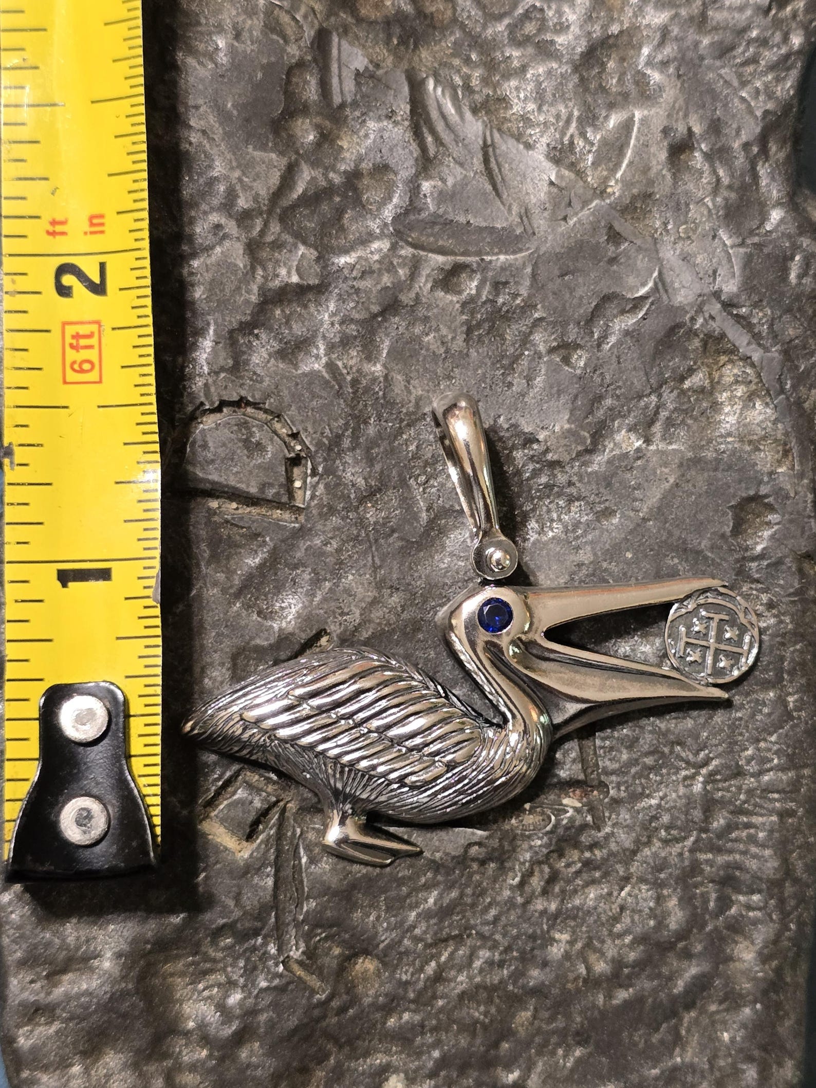 Atocha Silver Pelican Coin Pendant - Etsy