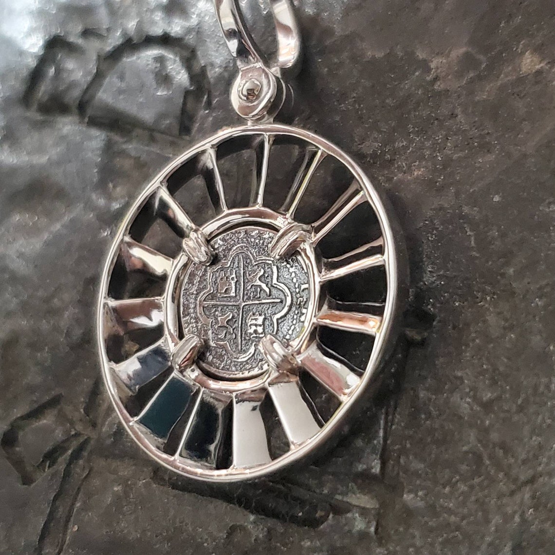Atocha Mirror Pendant Sunken Shipwreck Treasure Coin - Etsy
