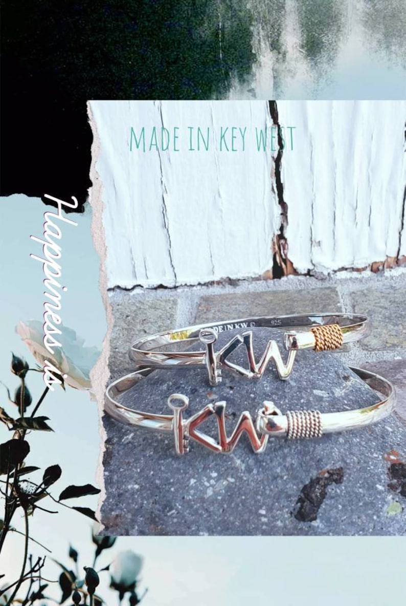 Original KW Sterling Silver Key West Bracelet Made in Key West - Etsy