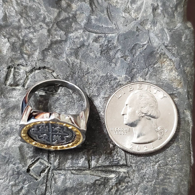 Atocha Ring Shipwreck Treasure Coin 14kt Gold Overlay - Etsy