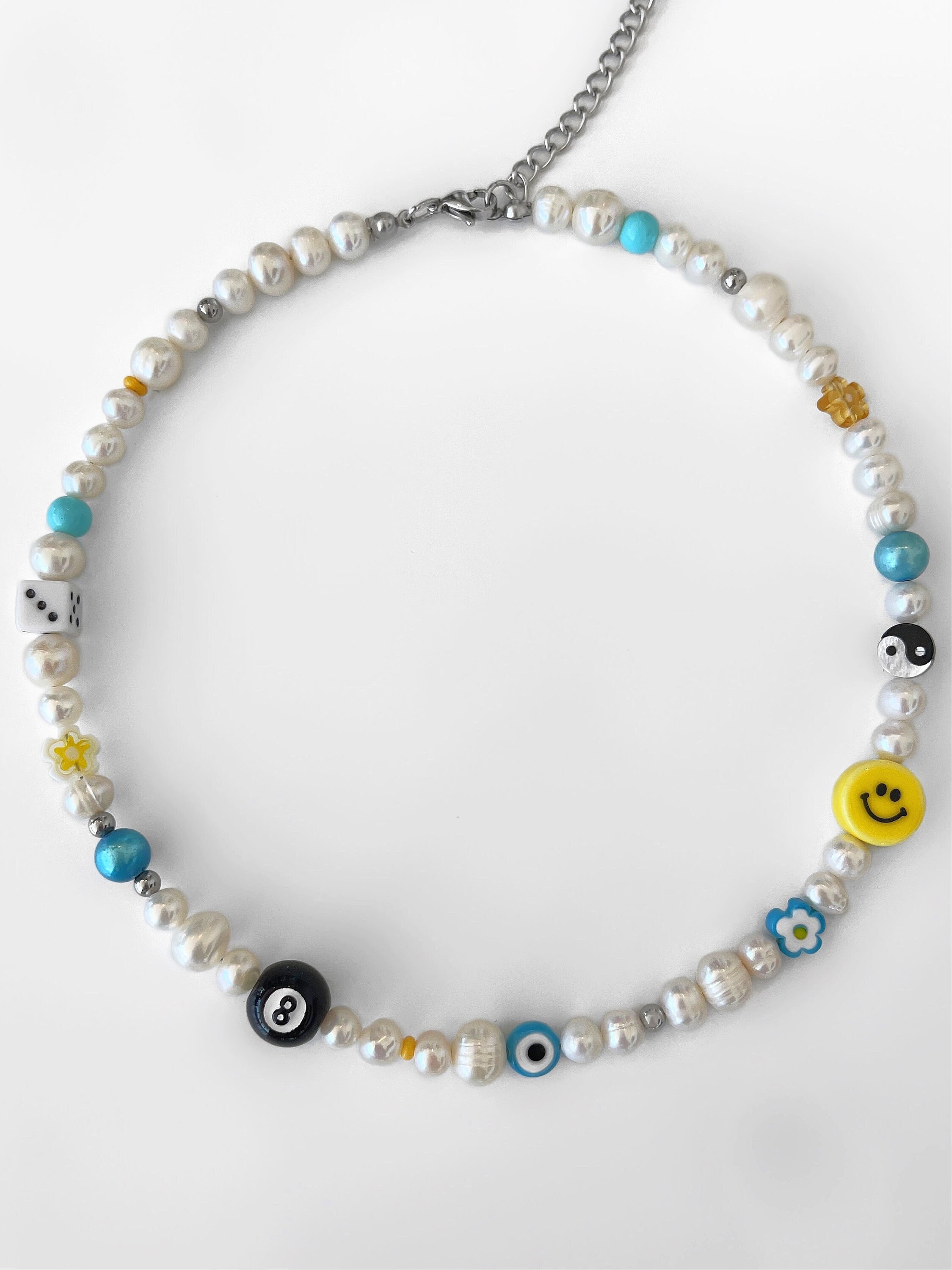 Freshwater Pearl vibe With Me Beaded Necklace - Etsy