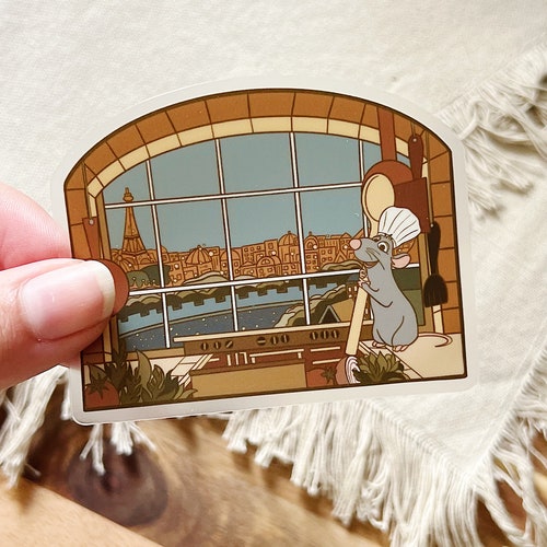 Remy Ratatouille Disney Sticker Remy With Mickey Balloons - Etsy