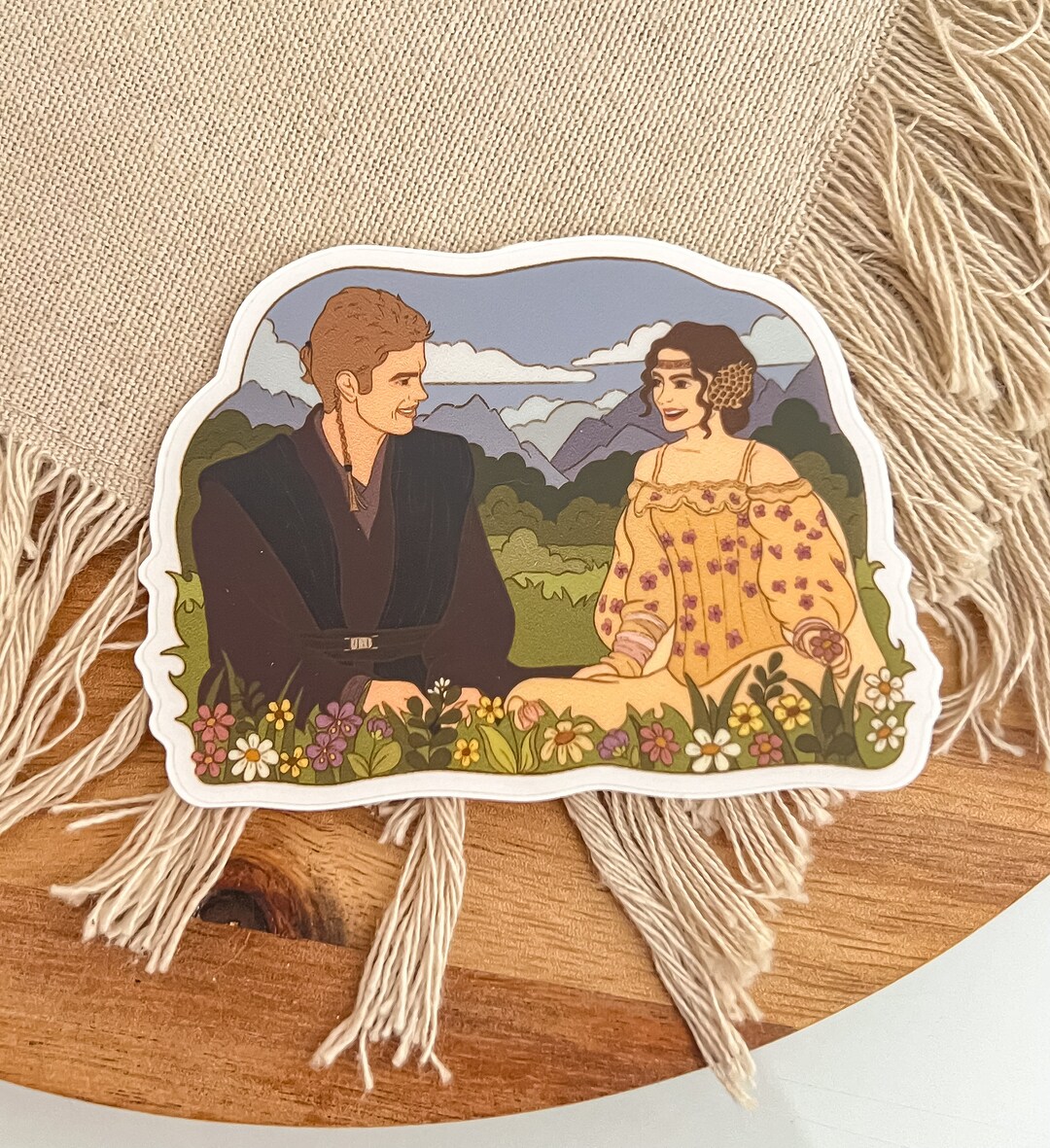 Anakin and Padme Sticker, Clear Vinyl Sticker - Etsy