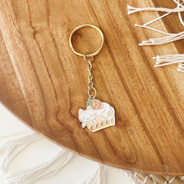 Cat Keychain - Etsy