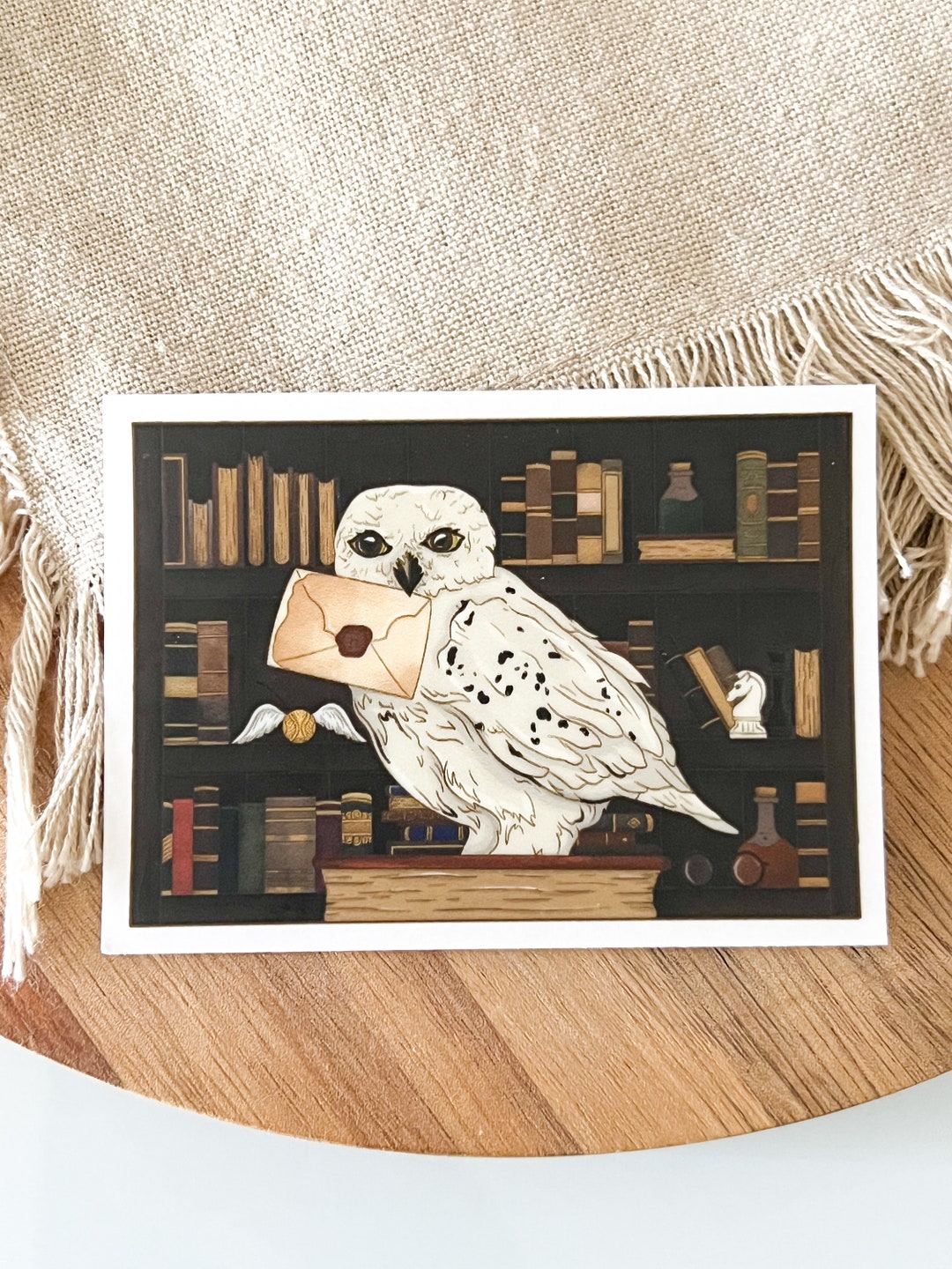 Hedwig Sticker, Clear Vinyl Sticker - Etsy