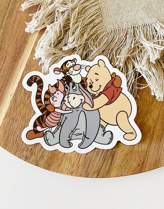 Winnie & Friends WHITE Sticker - Etsy