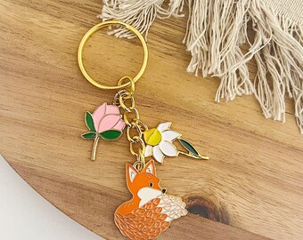 Beaded Fox Keychain - Etsy