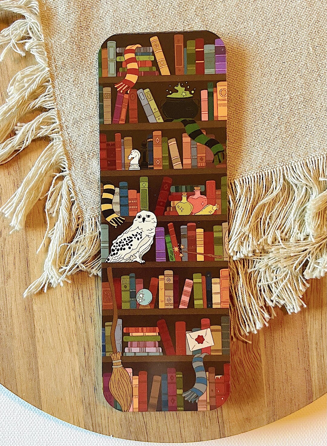 A Wizard’s Library Bookmark| Wizard | Cute Gift | Book Accessories ...