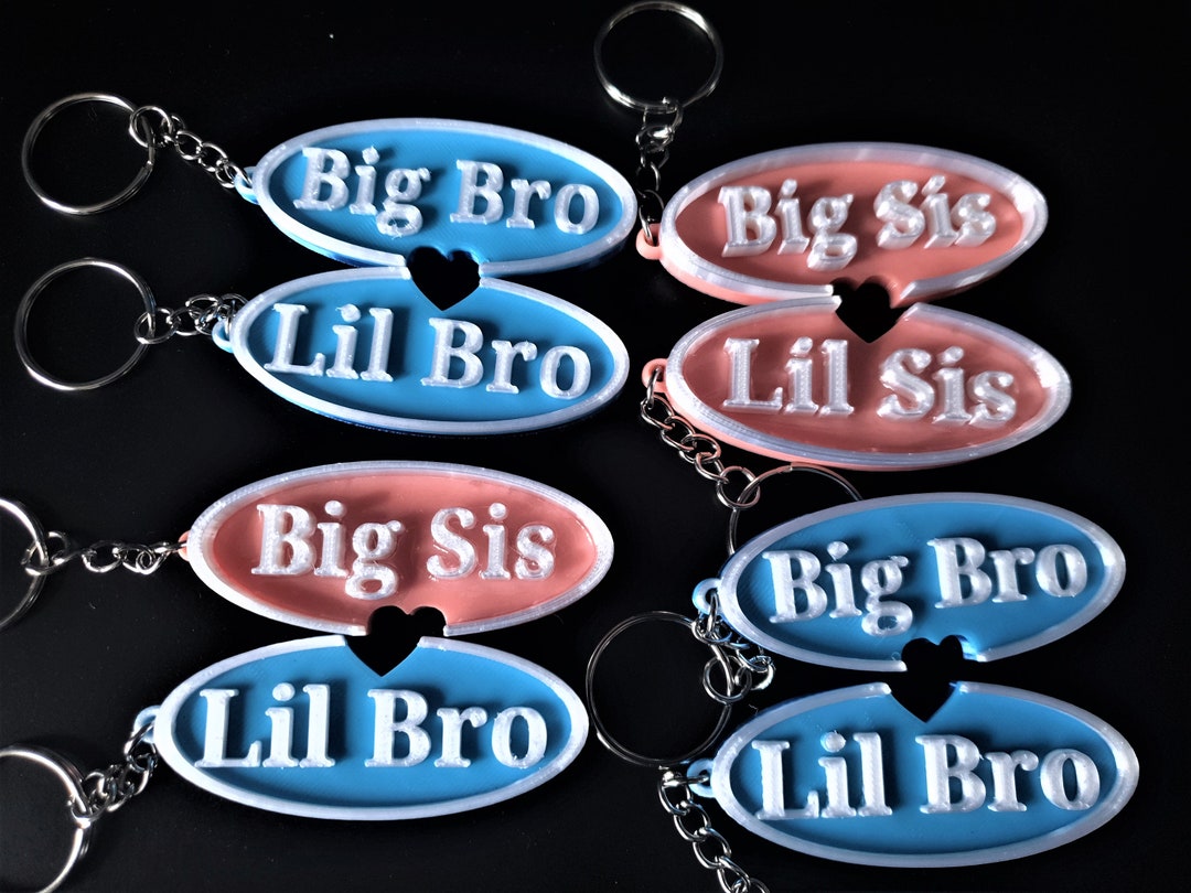 Big Brother/sister Keychain: Handmade Sibling Keepsake, - Etsy