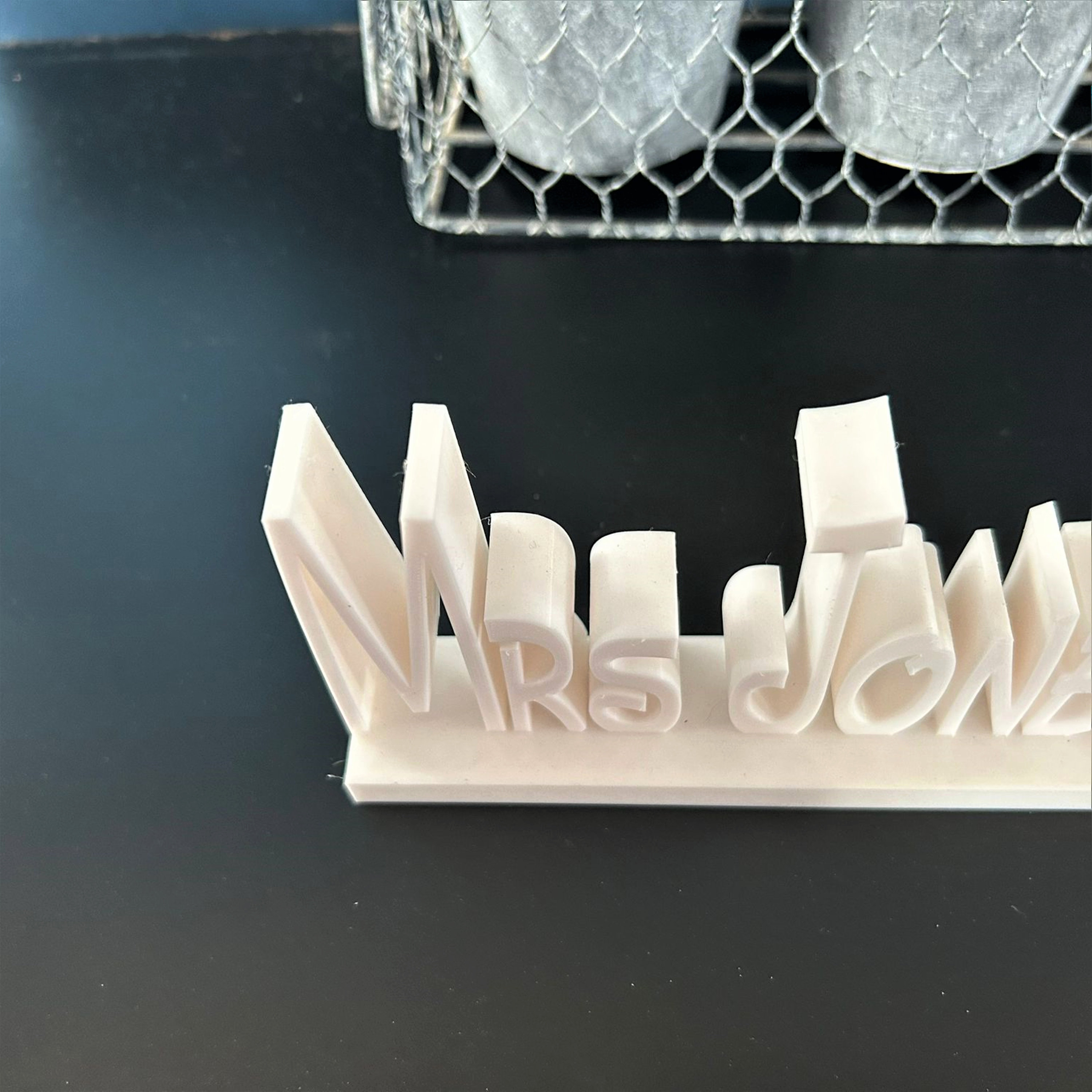 Personalised Desk Name Sign Custom Name Plate Desk Name Plaque Teacher ...