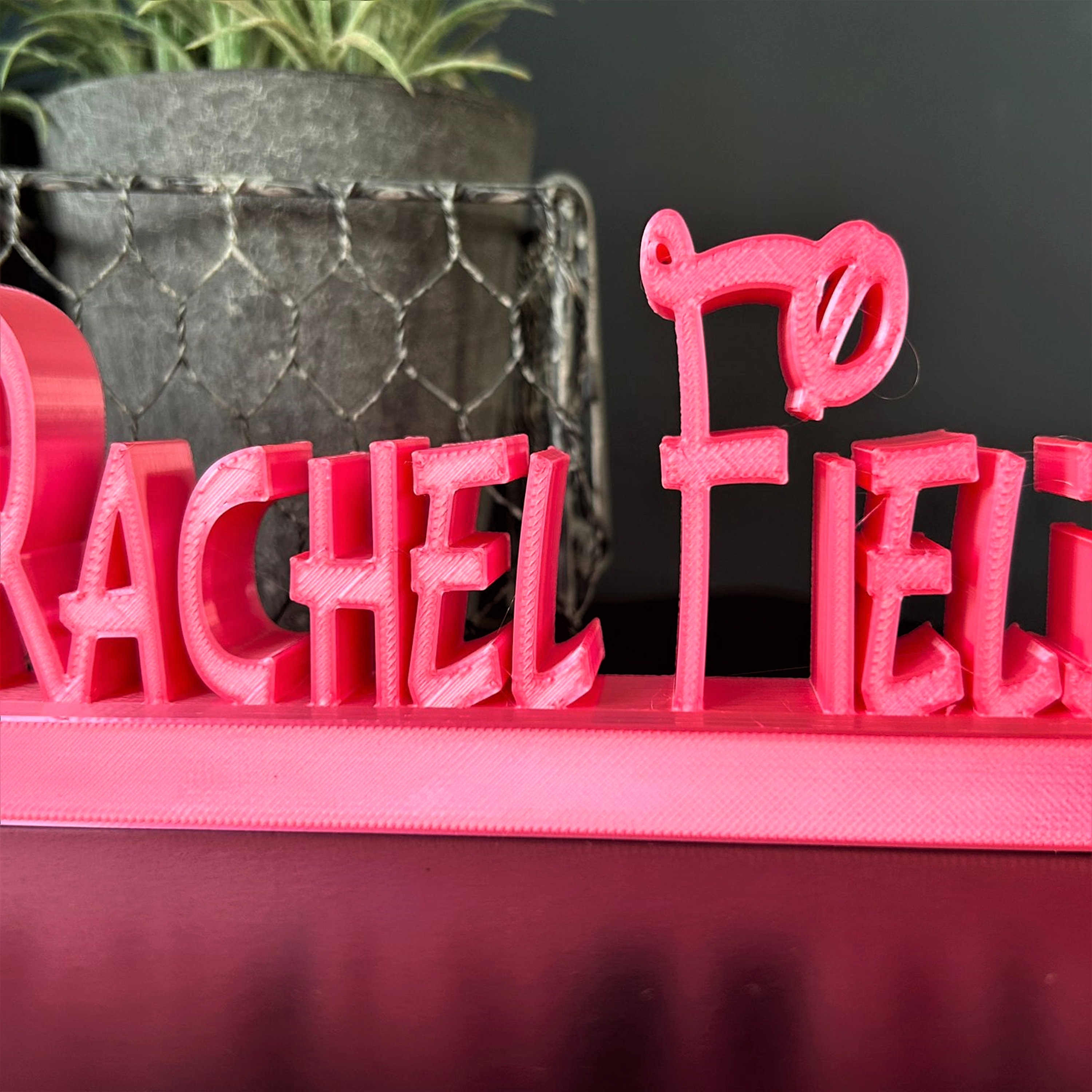 Personalised Desk Name Sign Custom Name Plate Desk Name Plaque Teacher ...