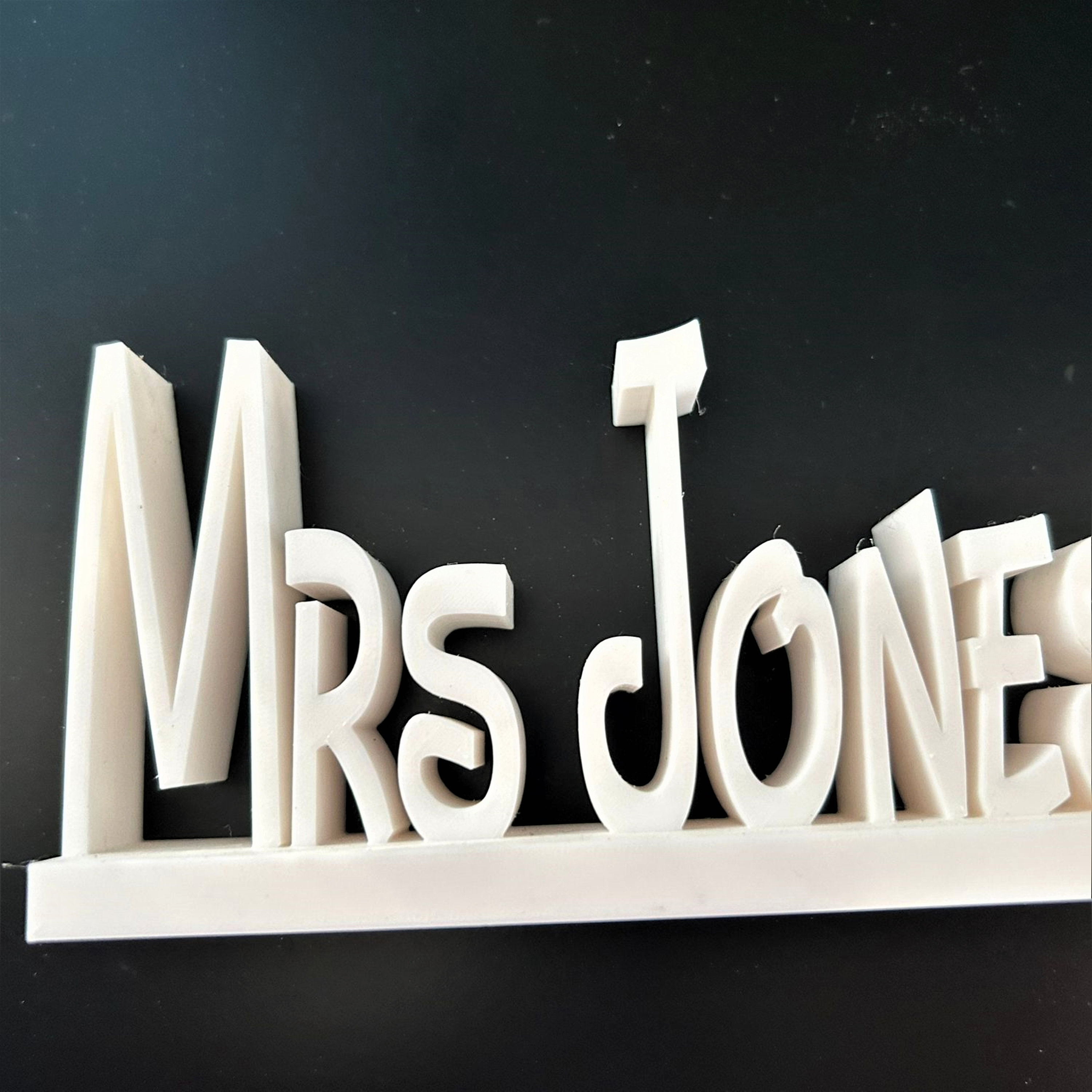 Personalised Desk Name Sign Custom Name Plate Desk Name Plaque Teacher ...