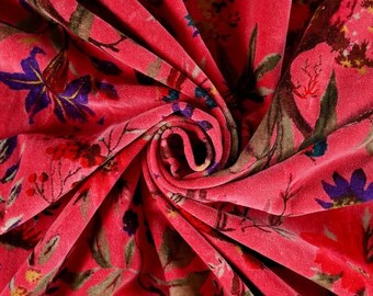 Printed Velvet Fabric - Etsy