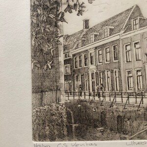 Engraving of the Student Association C.S. Veritas in Utrecht - Etsy