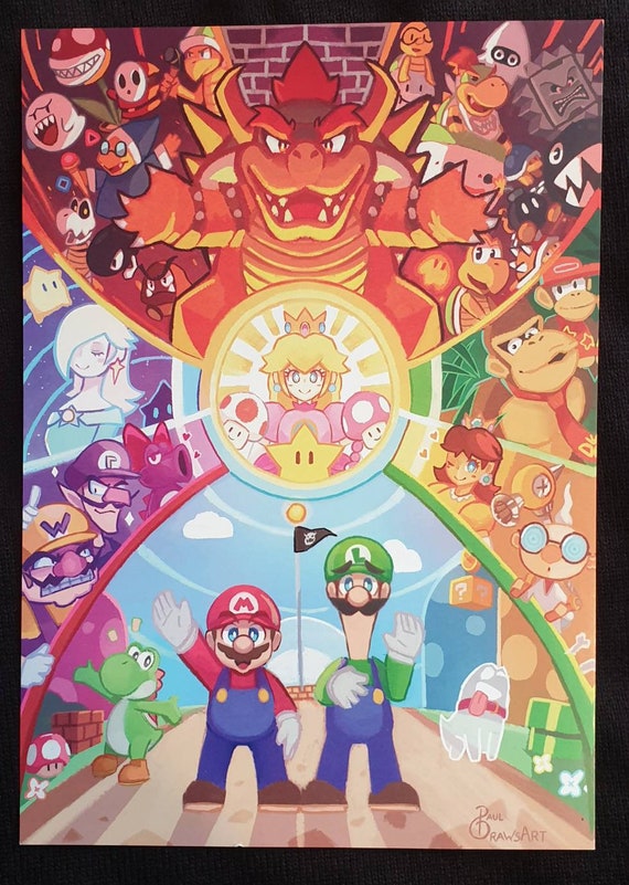 Super Mario A4 Print - Etsy