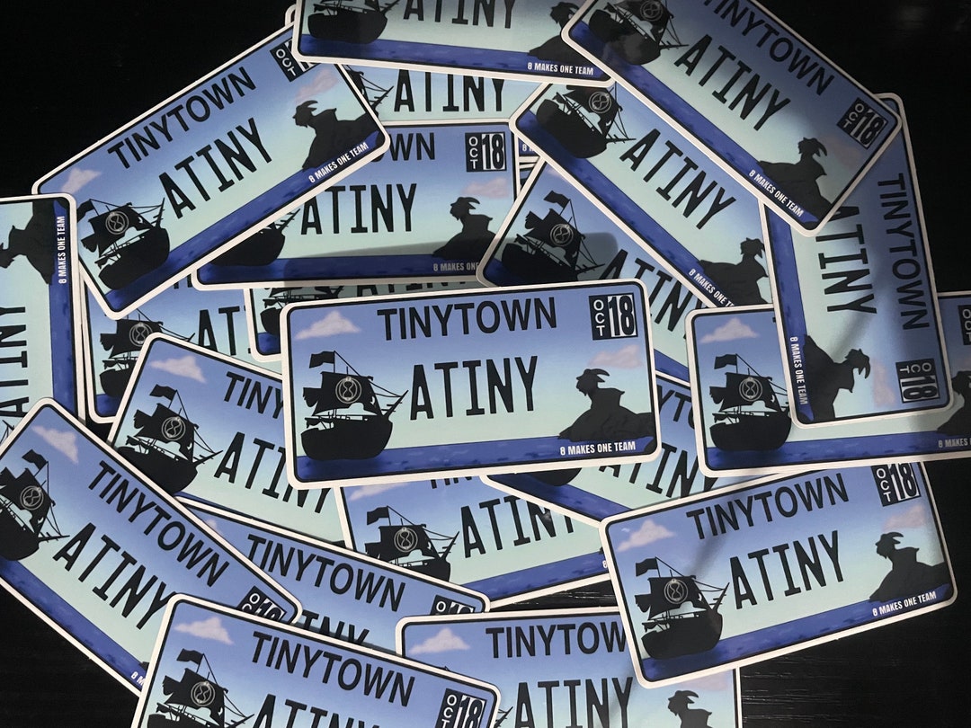 Ateez Atiny License Plate Sticker - Etsy