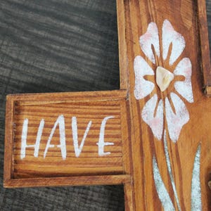 Have Faith Flower Wall Sign, Hanging Signs, Wall Signs, Faith Signs ...