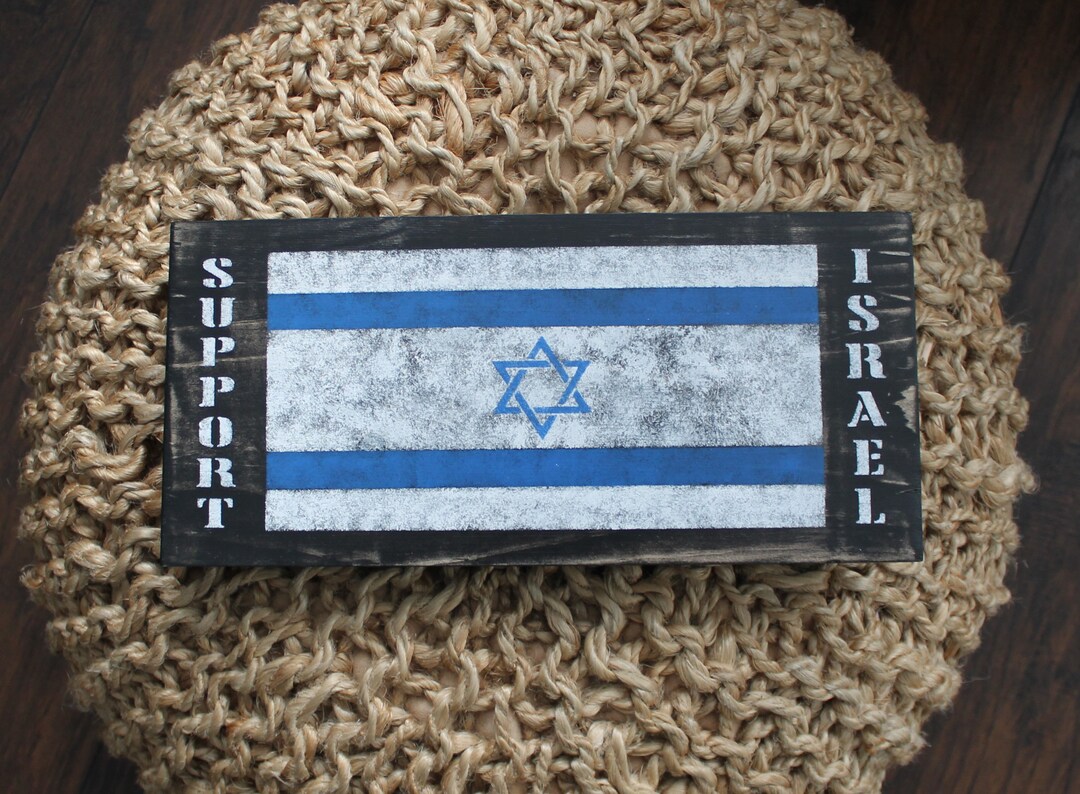 Support Israel Standing Wood Sign, Distressed Wood Signs, Signs ...