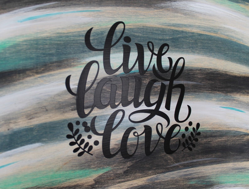 Live Laugh Love 12x12 Hanging Wall Sign Wall Signs - Etsy