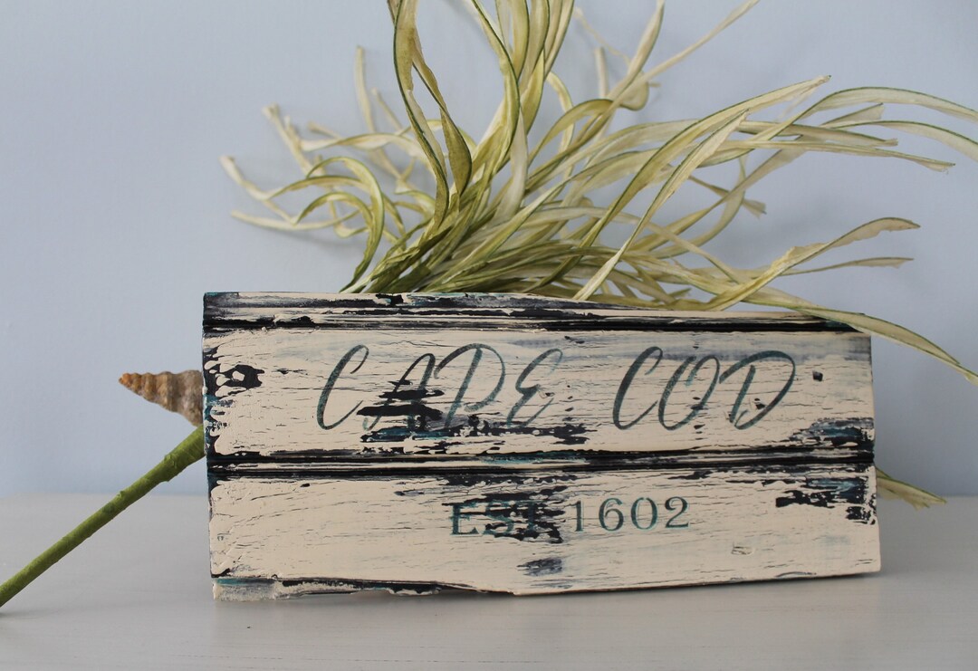 Vintage Cape Cod Wood Sign, Wall Signs, Vintage Décor, Cape Cod Signs ...